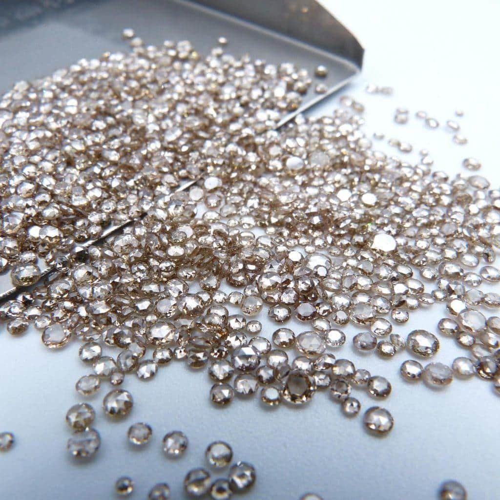 Loose Diamonds-Light Brown Rose cut Diamonds-Buy Now!